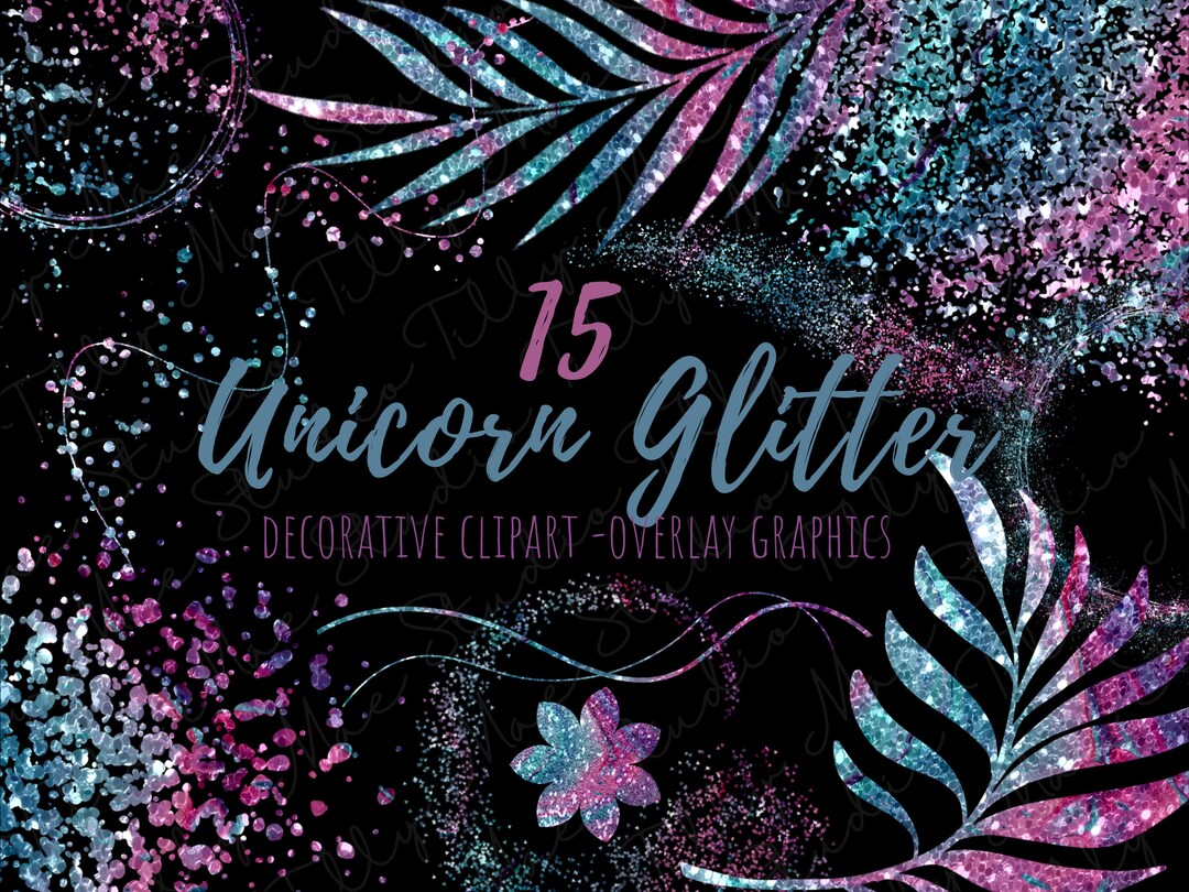 Teal Pink Glitter Clipart Glitter Png Glitter Overlay Teal Pink ...
