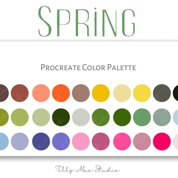 Spring Color Palette - Etsy