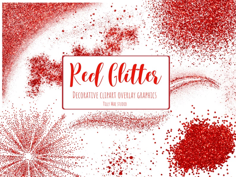 Pink Glitter Confetti Clipart: Sparkly Border Overlay PNG for Digital ...