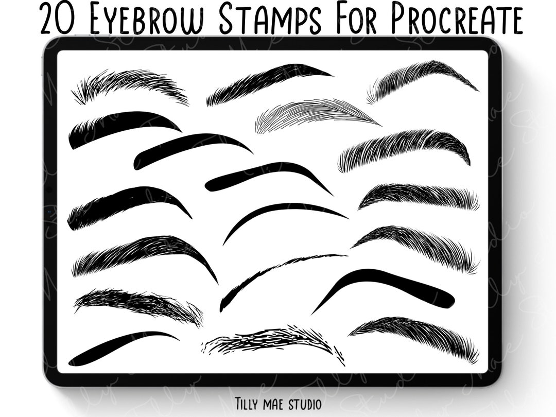 Eyebrow Procreate Stamps | Procreate Brows | Procreate Face Stamps ... Eyebrow Procreate Stamps | Procreate Brows | Procreate Face Stamps ...