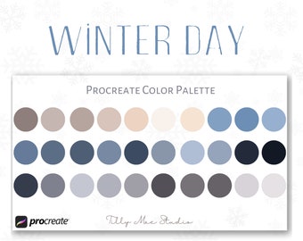 Winter| Procreate Color Palette| Digital Goods| Instant Download - Etsy