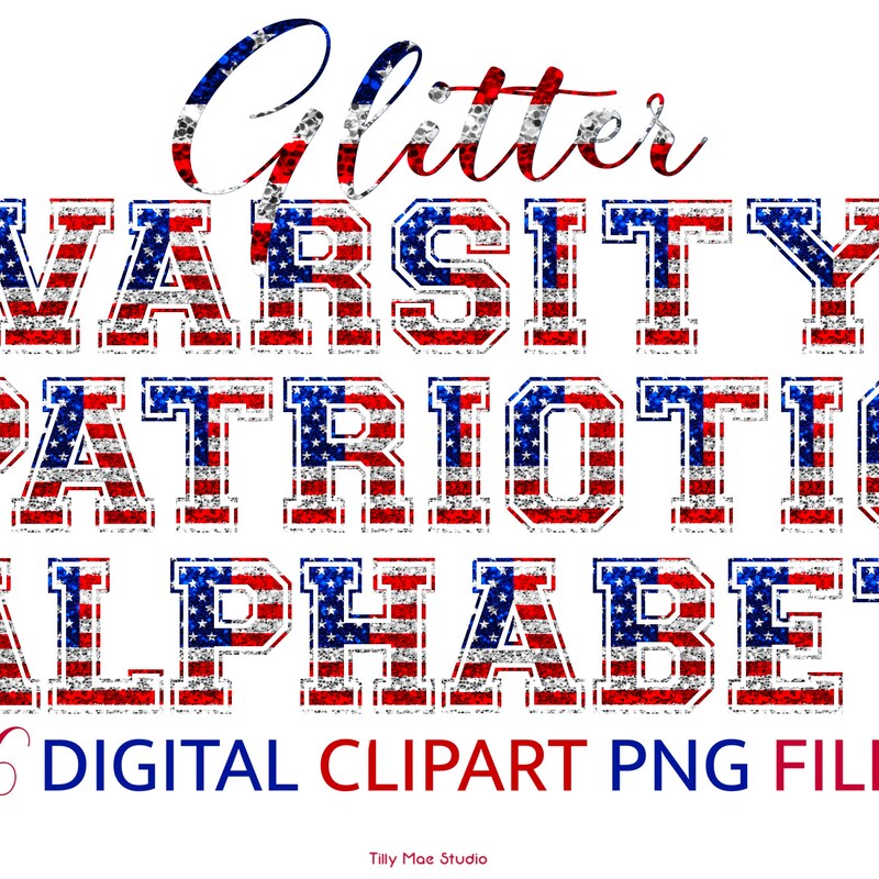 Patriotic Letters - Etsy