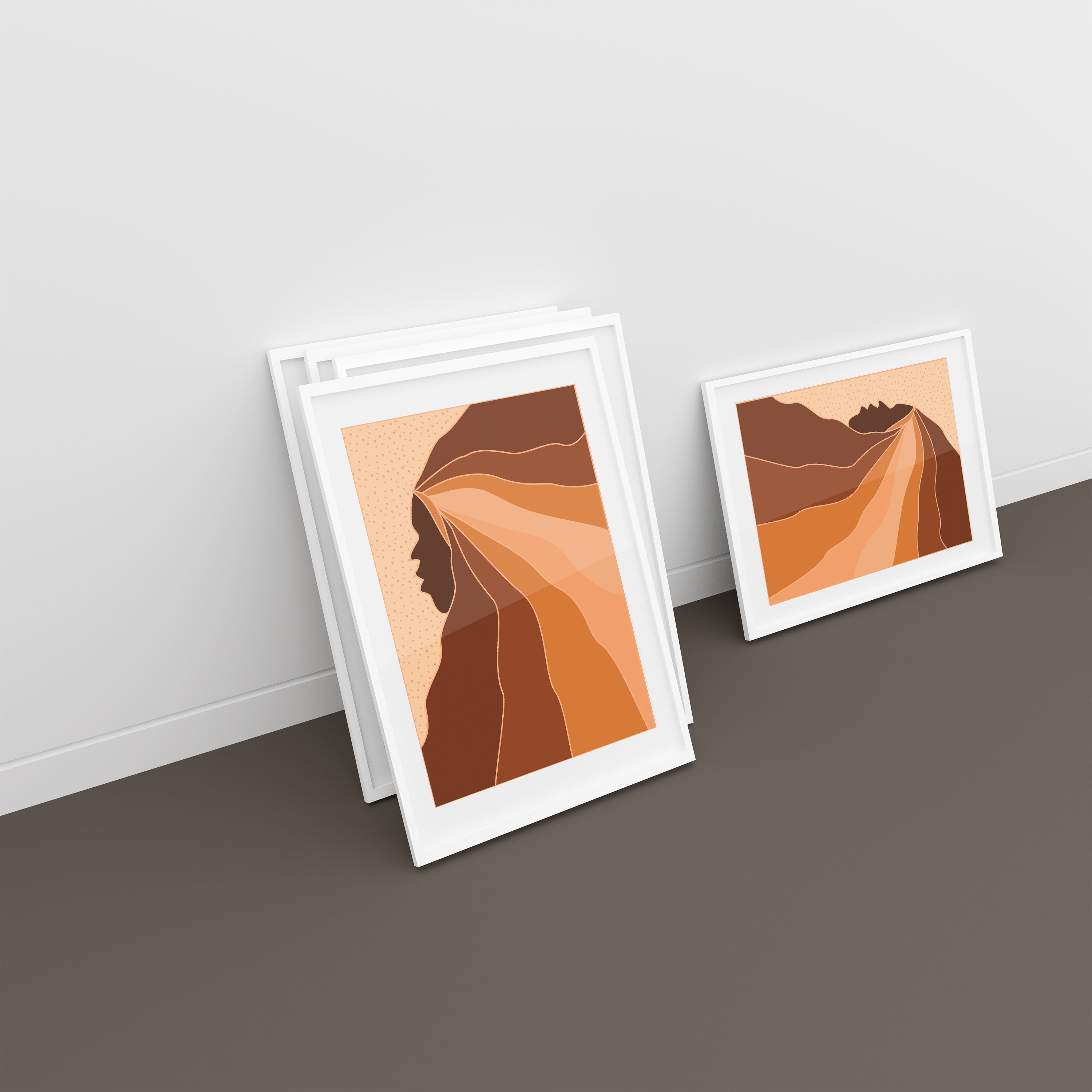 Printable Boho Face Wall Art, Hair Color Wall Art - Etsy