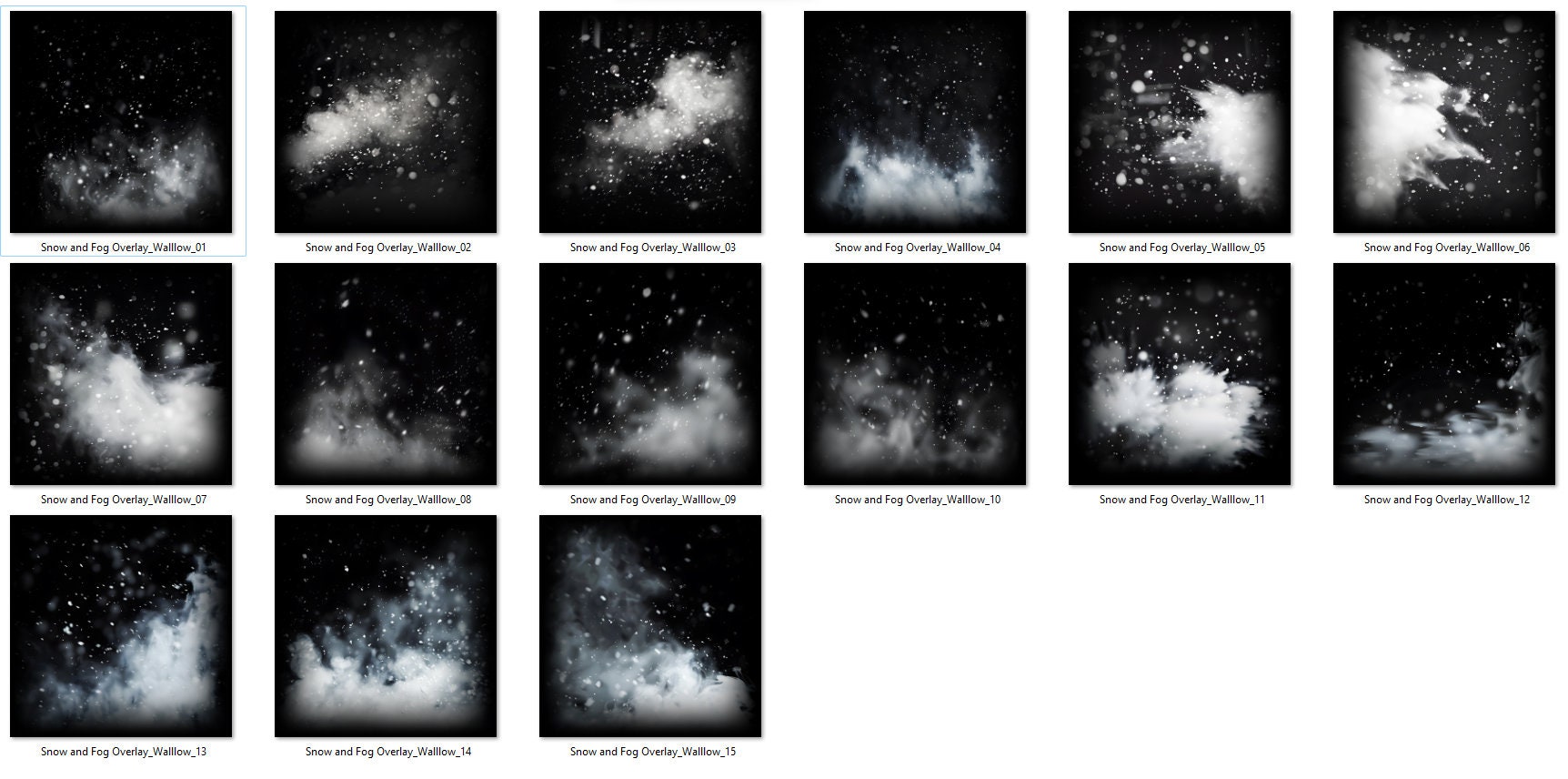 Snow Fog Transparent PNG Photo Overlays, Realistic Falling Snow ...