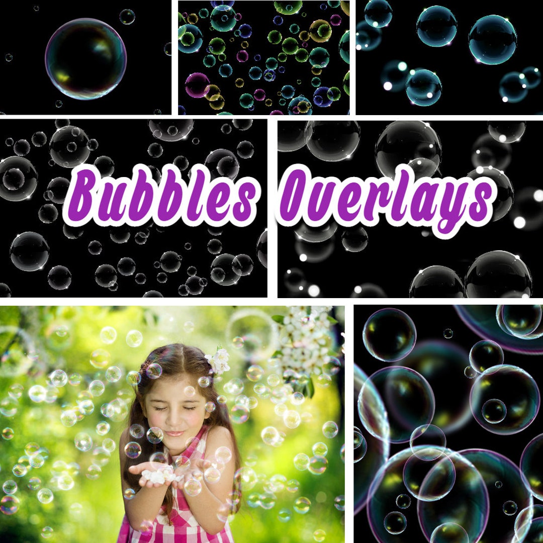 Bubbles Overlays , 44 Overlays Pack ,digital Overlays,photoshop ...
