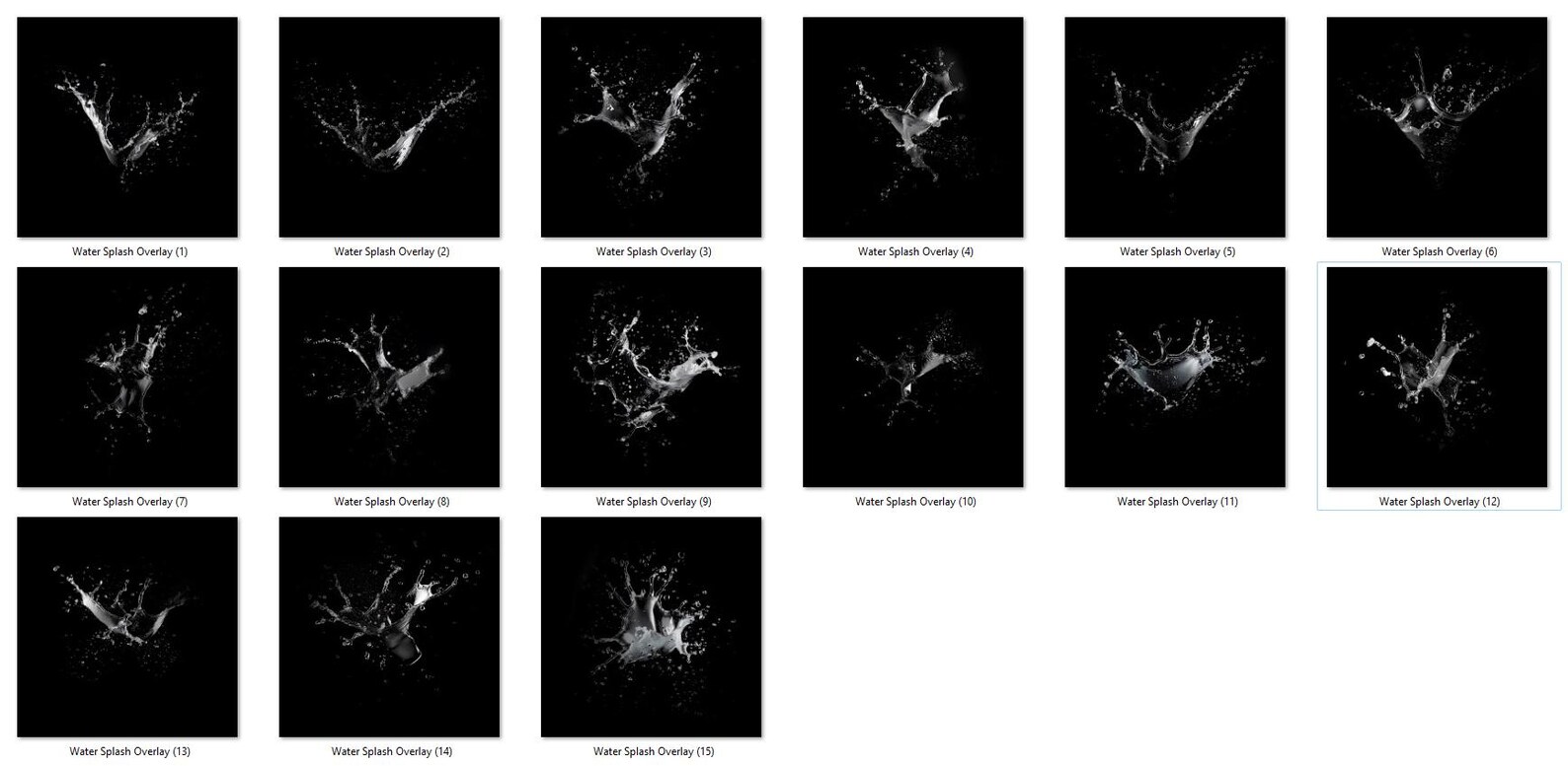 15 Water Splash Overlay Pngs - Water Effect Dynamic Digital Effects for ...