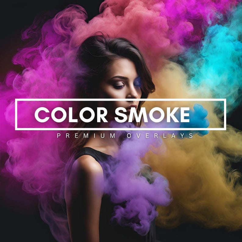 Color Smoke Overlays 20 Pack for Photoshop | Digital Smoke Overlay Pack ...
