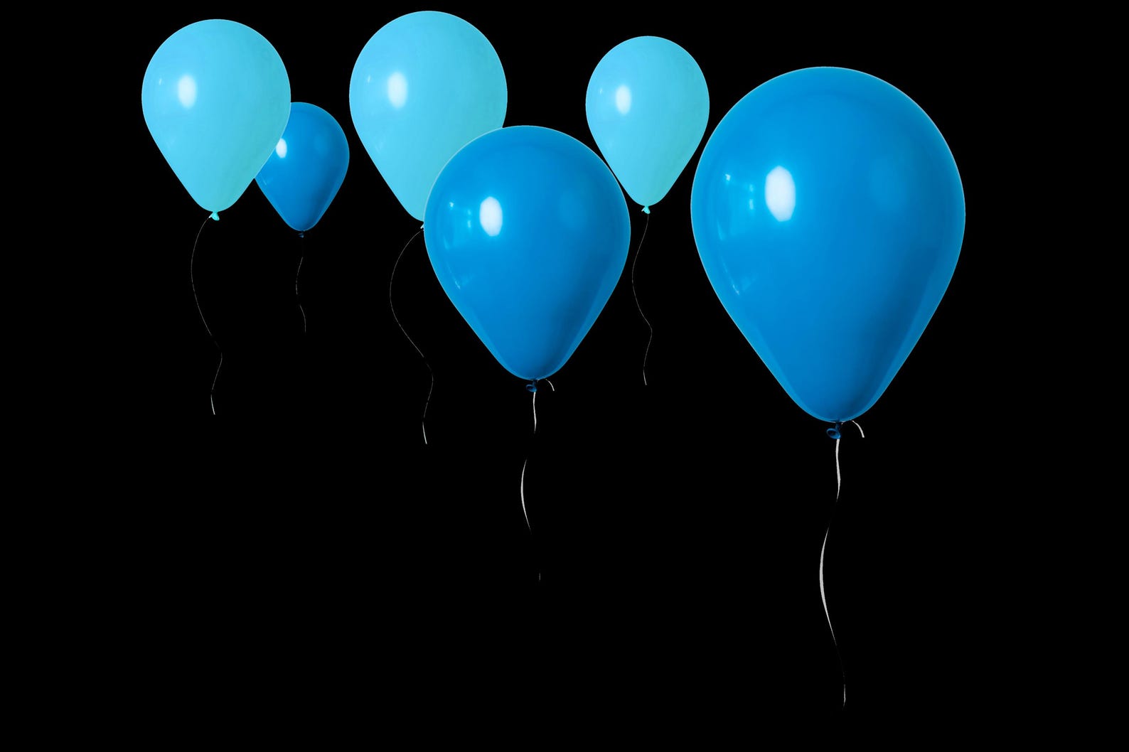 Floating Balloons Overlays 15 Pack - Realistic Balloon Pngs, Party ...