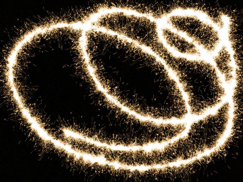 60 Sparkler Letter Overlays | Alphabet PNG Overlays for Photoshop ...