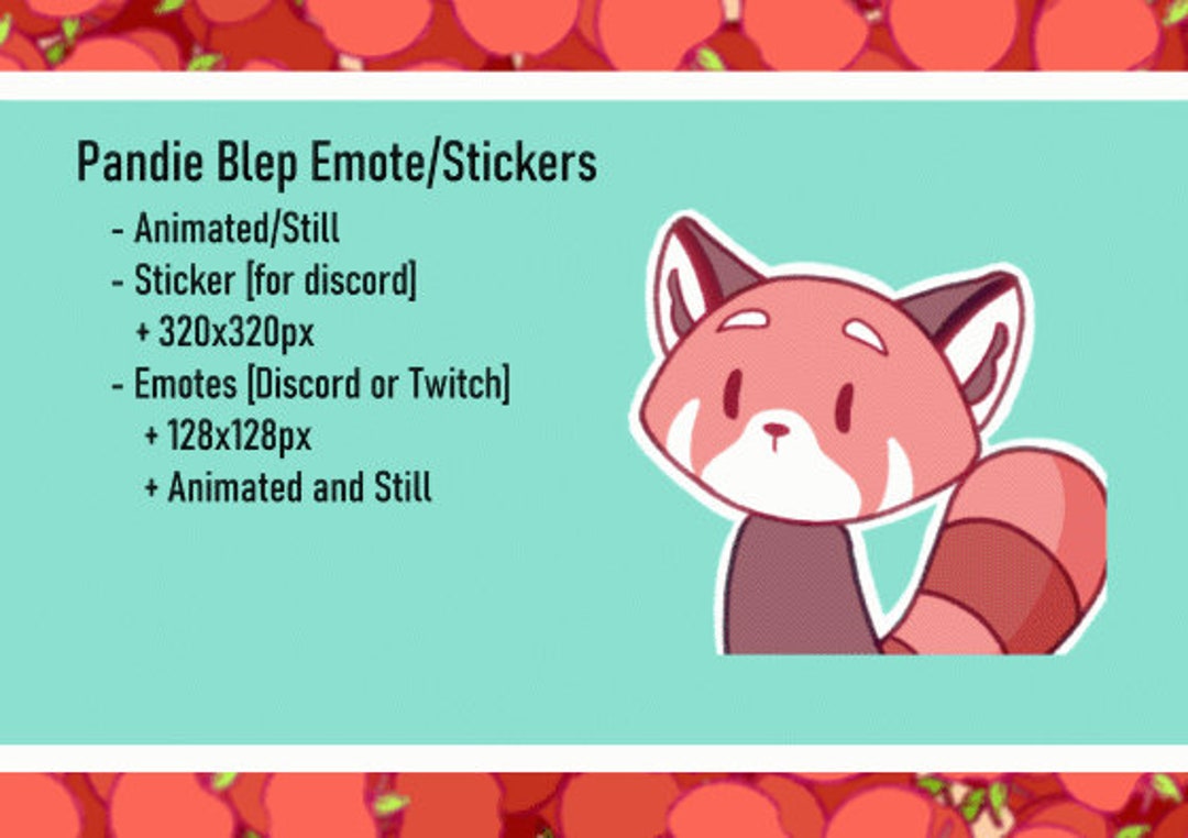 Red Panda Blep Emotes /stickers Set for Twitch and Discord - Etsy