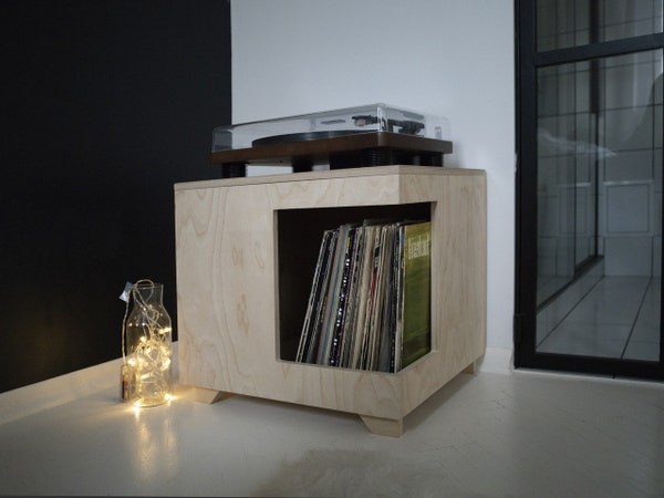 Solid Concrete Storage Cube for Lp Vinyl Record - Etsy Canada