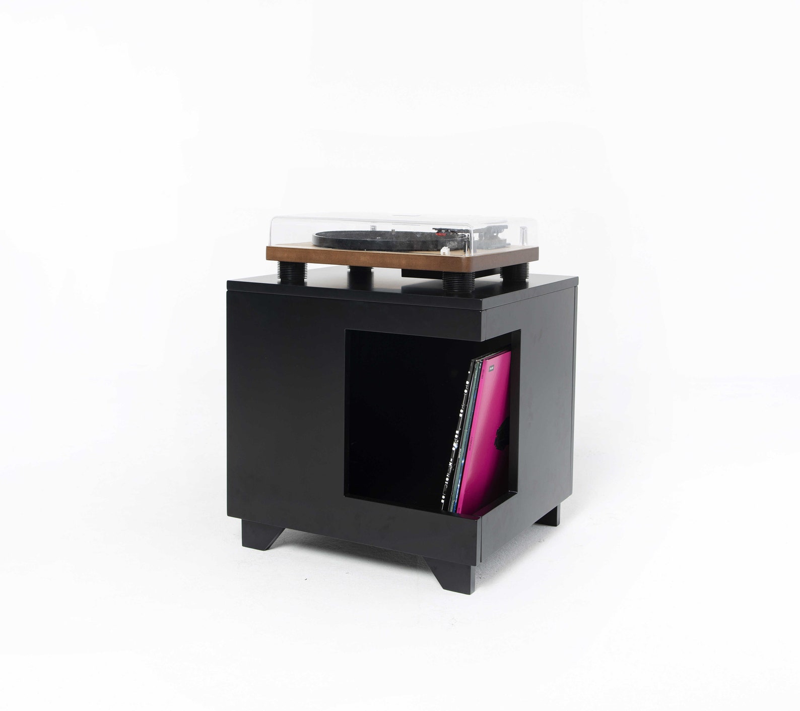Minimalistic Record Player Stand Console Nightstand - Etsy