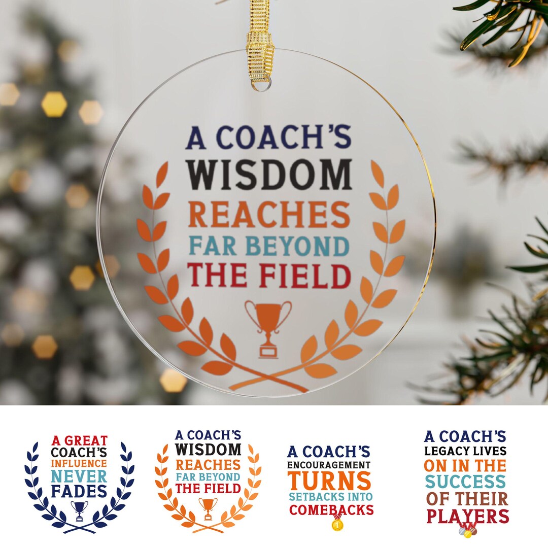 Coach Appreciation Gift, Keepsake Ornament, Thank You Coach ,secret ...