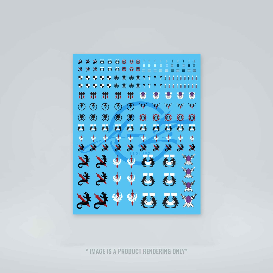 Xenos Veterans Waterslide Decal Transfers With 28 Mm Tabletop ...