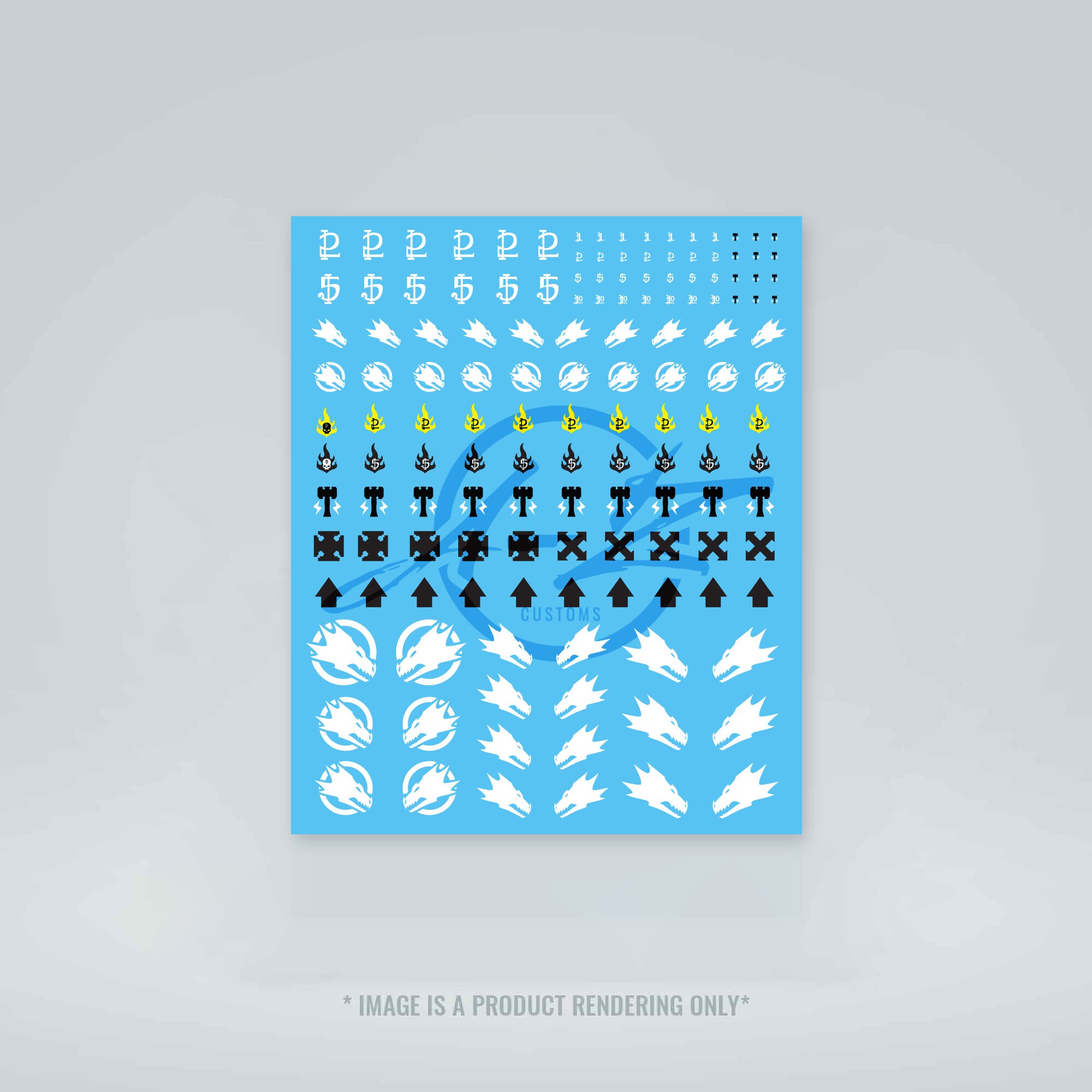 Salamandrakes Waterslide Decal Transfers With 28 Mm Tabletop Miniatures ...