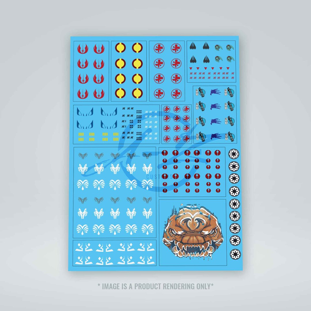 Republic Clone Trooper Decal Set #001 - Etsy