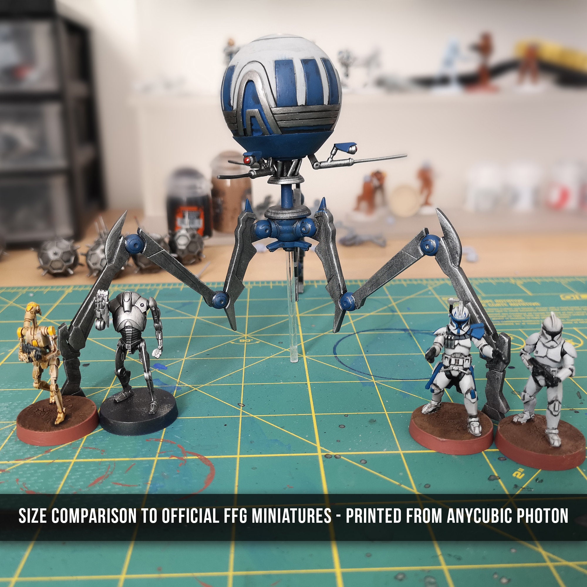 Star Wars Legion - Tri Droid Walker. STL (DIGITAL DOWNLOAD) - Etsy