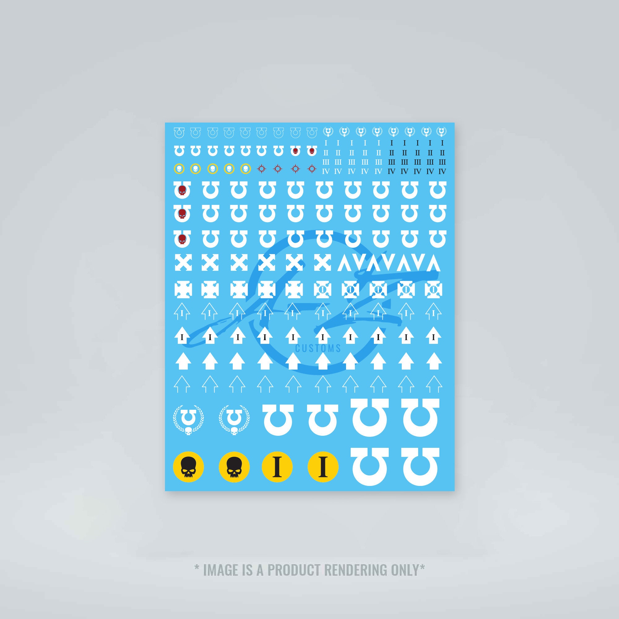 Ultra Space Marines Waterslide Decal Transfers With 28 Mm - Etsy