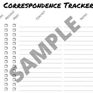 Correspondence Tracker ∣ Email Tracker ∣ Phone Call Tracker ∣ Contact ...
