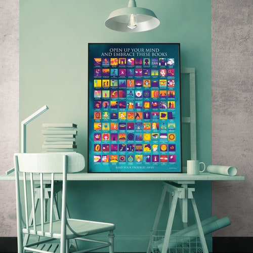 100 Book Scratch off Poster Bucket List of the Best | Etsy