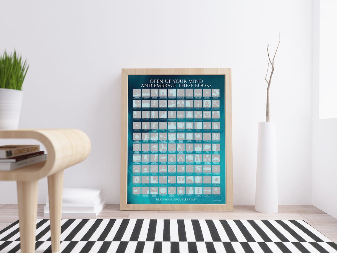 100 Book Scratch off Poster Bucket List of the Best | Etsy