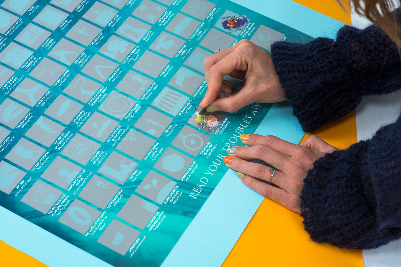 100 Book Scratch off Poster Bucket List of the Best | Etsy