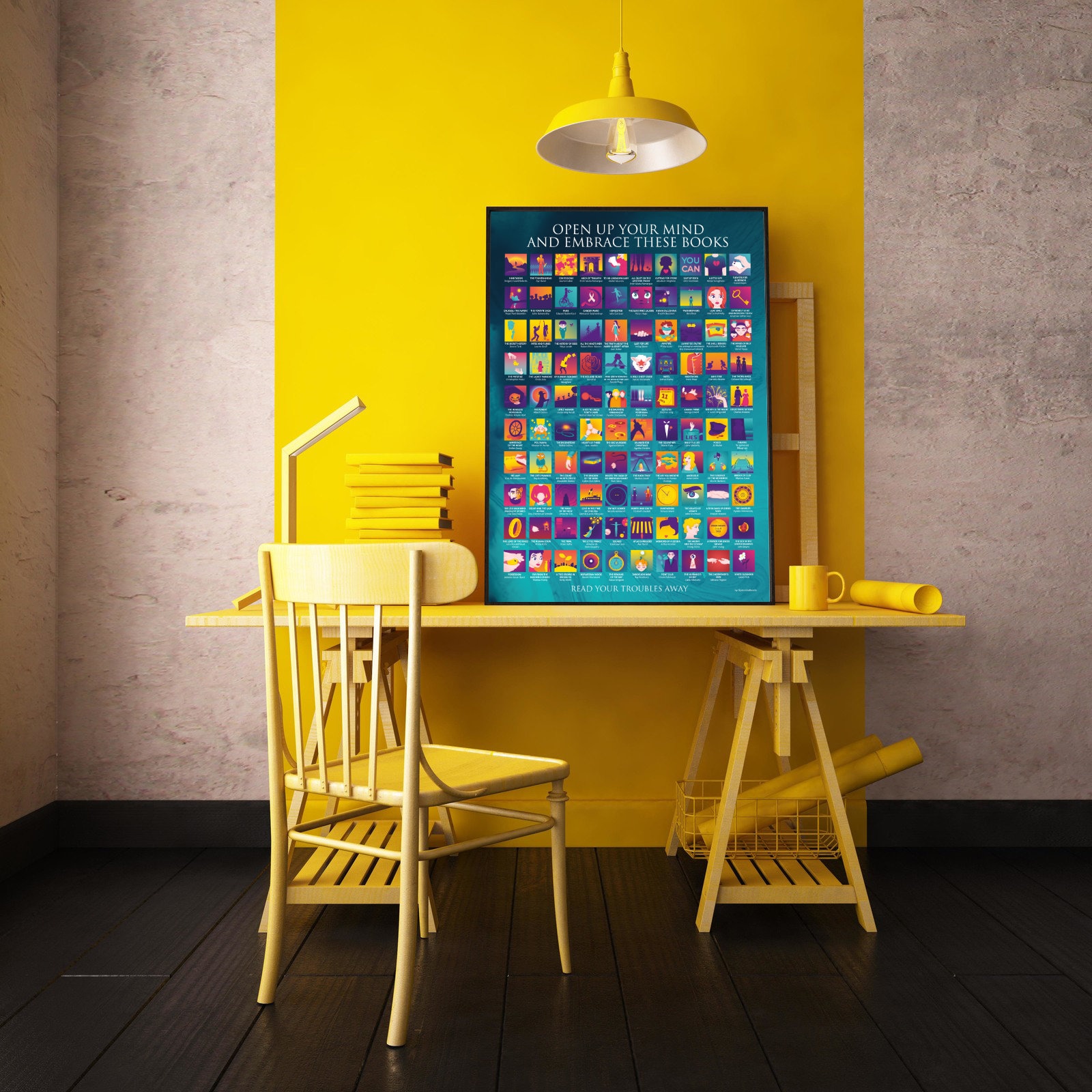 100 Book Scratch off Poster, Bucket List of the Best Literature (42x59 ...