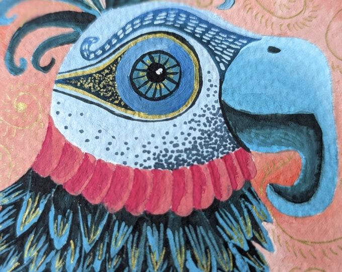 Quirky Bird Painting - Etsy