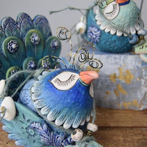 Stunning Ceramic Bird Sculpture - Etsy
