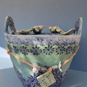 Quirky Pottery Bird Bowl - Etsy Canada