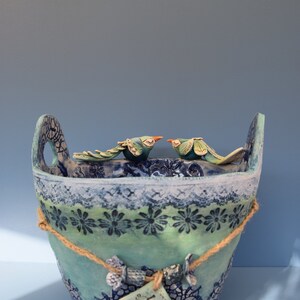 Quirky Pottery Bird Bowl - Etsy Canada