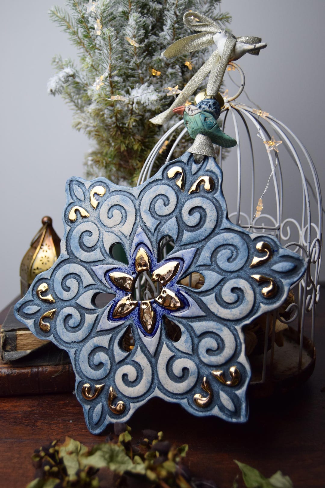 Ceramic Snowflake - Etsy