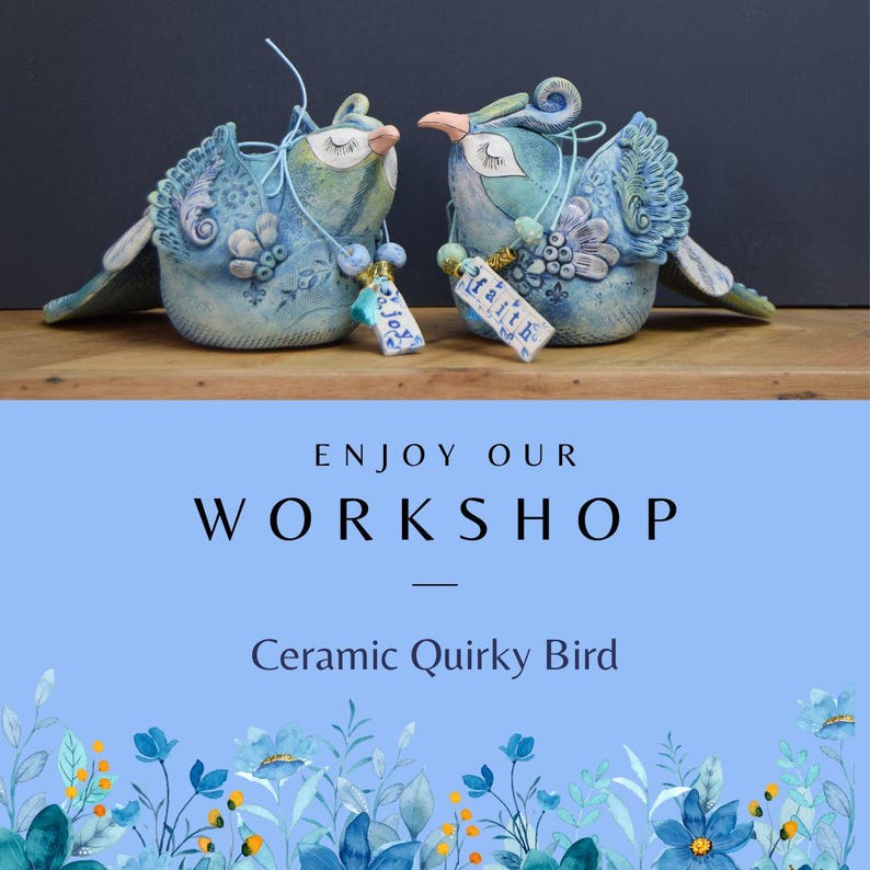 Workshop-ceramic Quirky Bird - Etsy