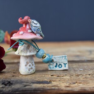 Quirky Bird Toadstool - Etsy