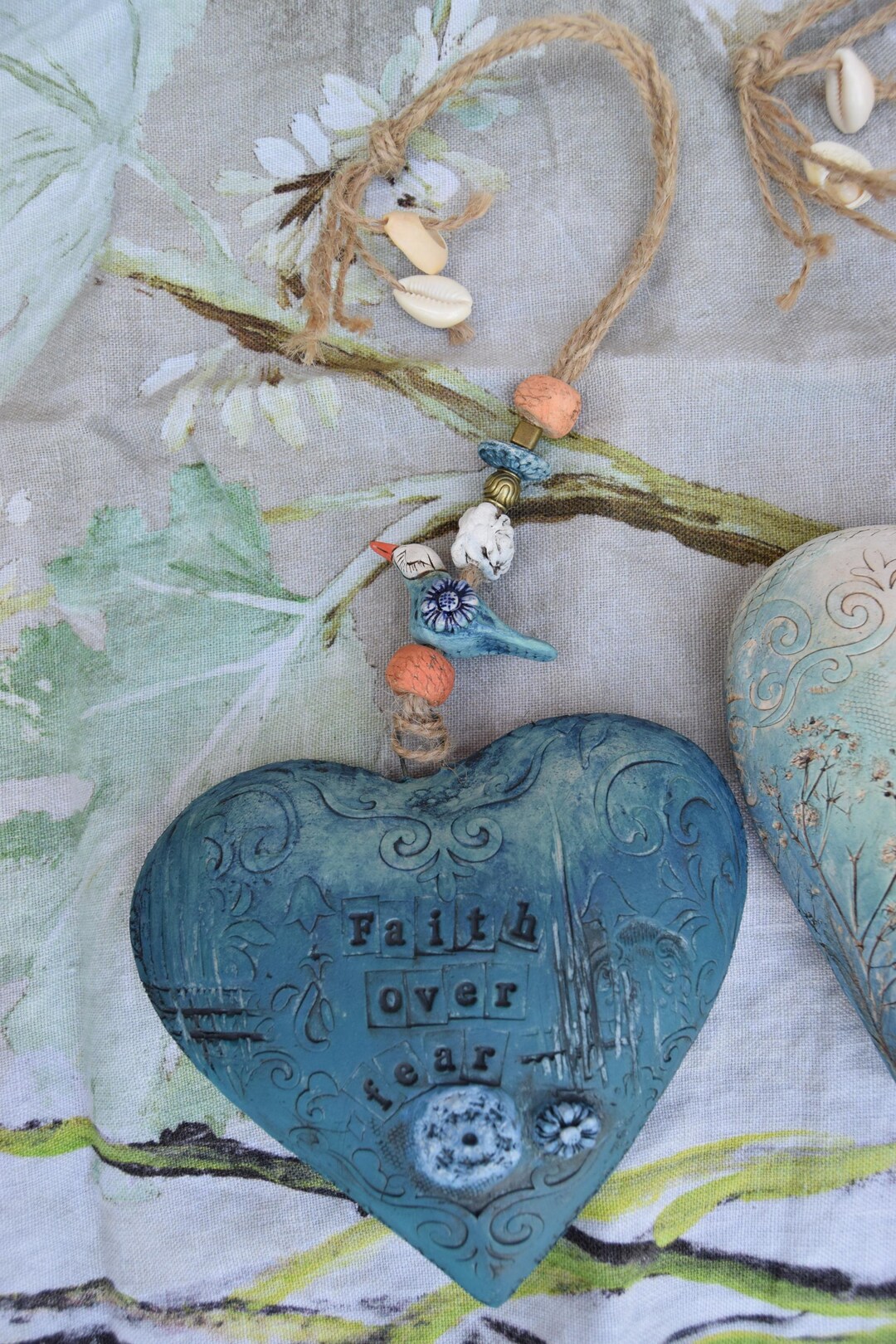 Ceramic Affirmation Heart - Etsy