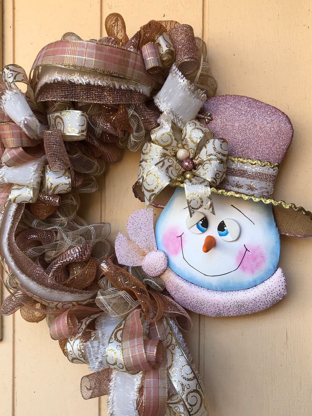 Snowman Wreath Attachment - Etsy
