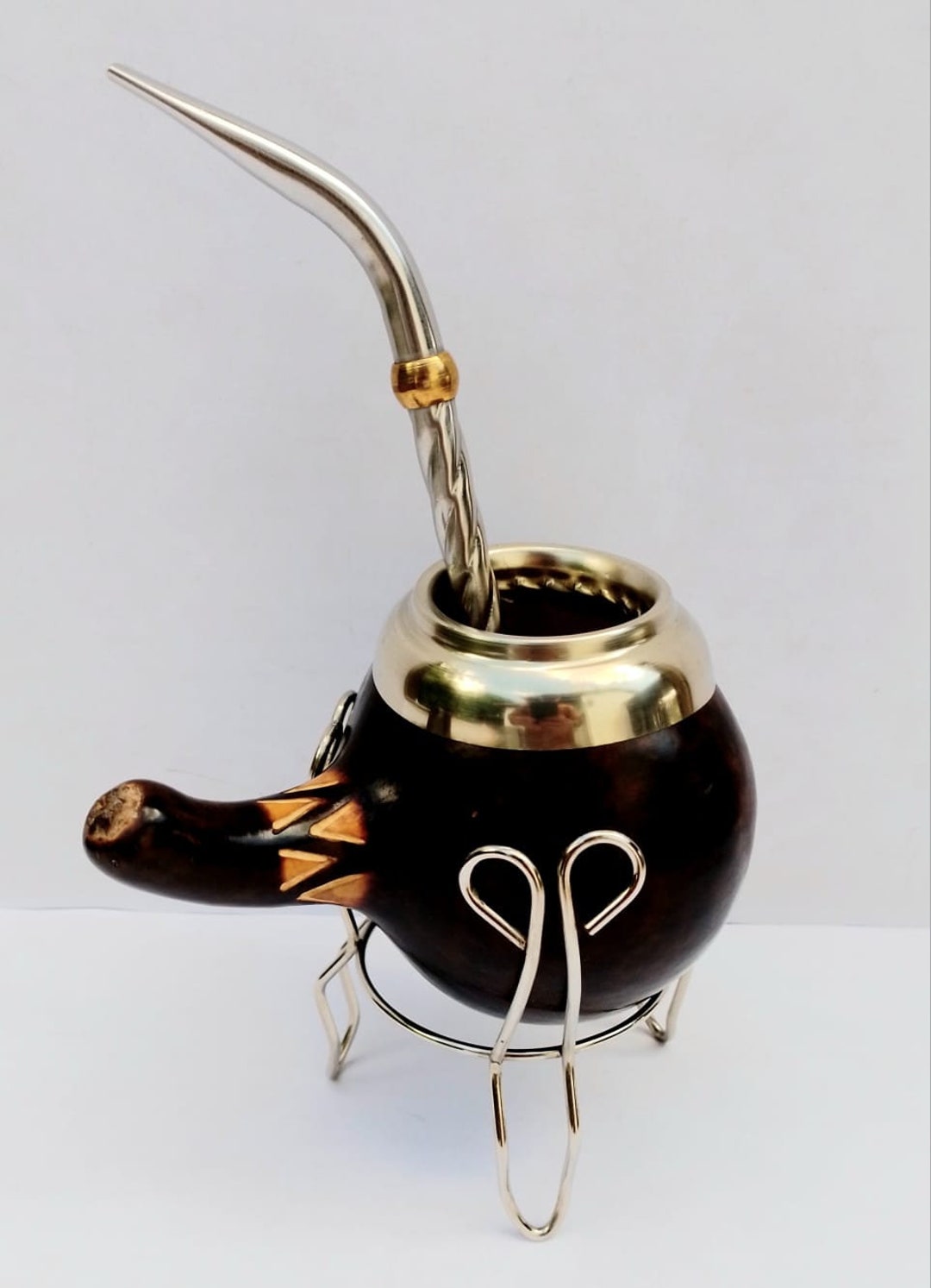 Mate Gourd Cup cookie With Beak/burned and - Etsy