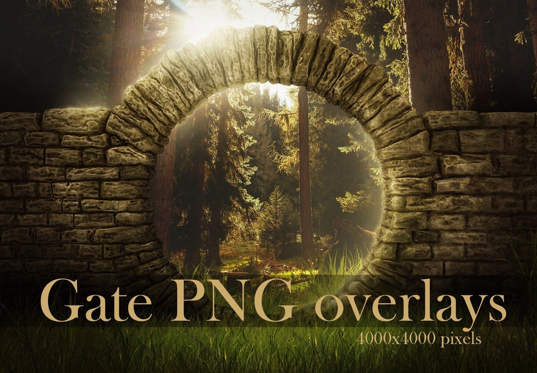 Gate PNG Overlays, 3D Renders, High Resolution, 4000x4000 Pixels - Etsy