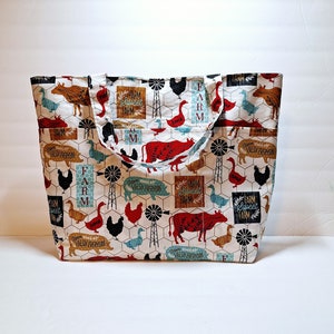 Handmade Large Tote Bag Farm Bag Purse Gift - Etsy