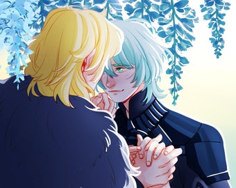 Dimitri X Felix Fire Emblem Three Houses Print A5 | Etsy