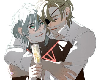 Dimitri X Felix Fire Emblem Three Houses Print A5 | Etsy