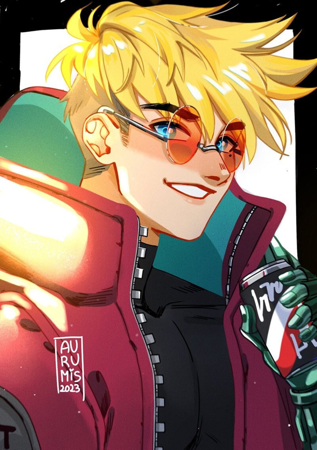 Vash Stampede - Trigun Print A5 - Wolfwood - Meryl - Million Knives - Etsy