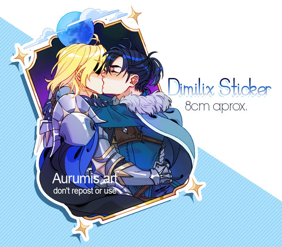 Dimitri X Felix Sticker - Dimilix - Dimitri Alexander Blaiddyd - Felix Hugo Fraldrarius - Fire ...