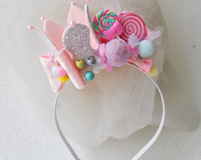 Christmas Candy Cane Headband, Winter Girl Accessories, Christmas Hair ...