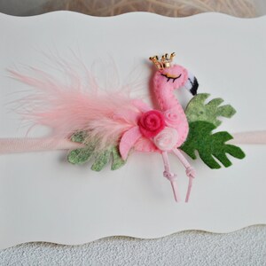 Pink Flamingo Headband Flamingo Baby Headband Felt Headband | Etsy