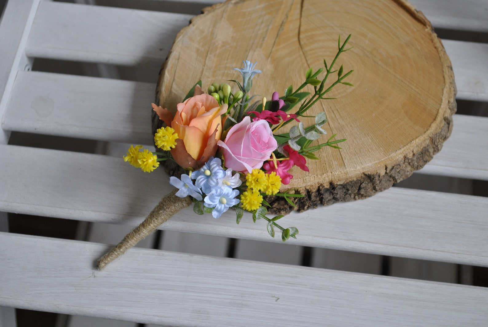 Jewel Tone Wedding, Colorful Boutonniere for Men, Summer Wedding ...