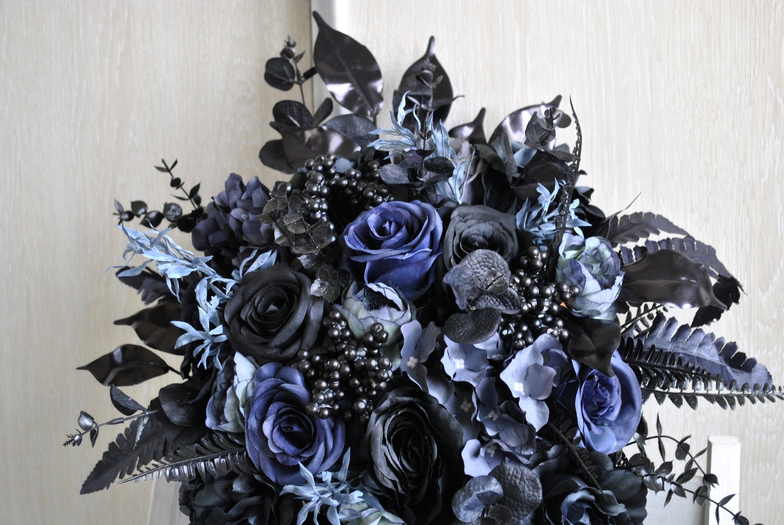 Black Bridal Bouquet Gothic Wedding Bouquet Halloween - Etsy