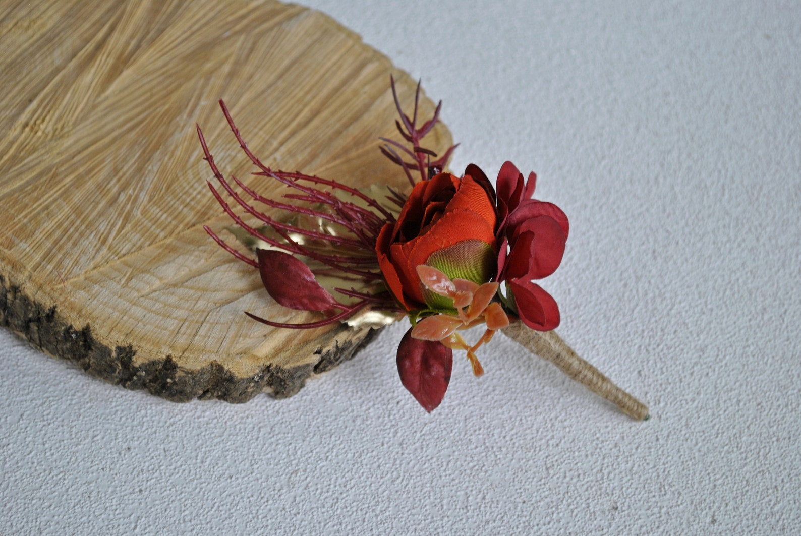 Rust Burgundy Burnt Orange Flowers, Bridal Bouquet, Cascading Bouquet ...