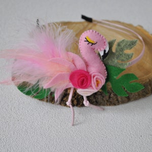 Pink Flamingo Headband Flamingo Baby Headband Felt Headband - Etsy