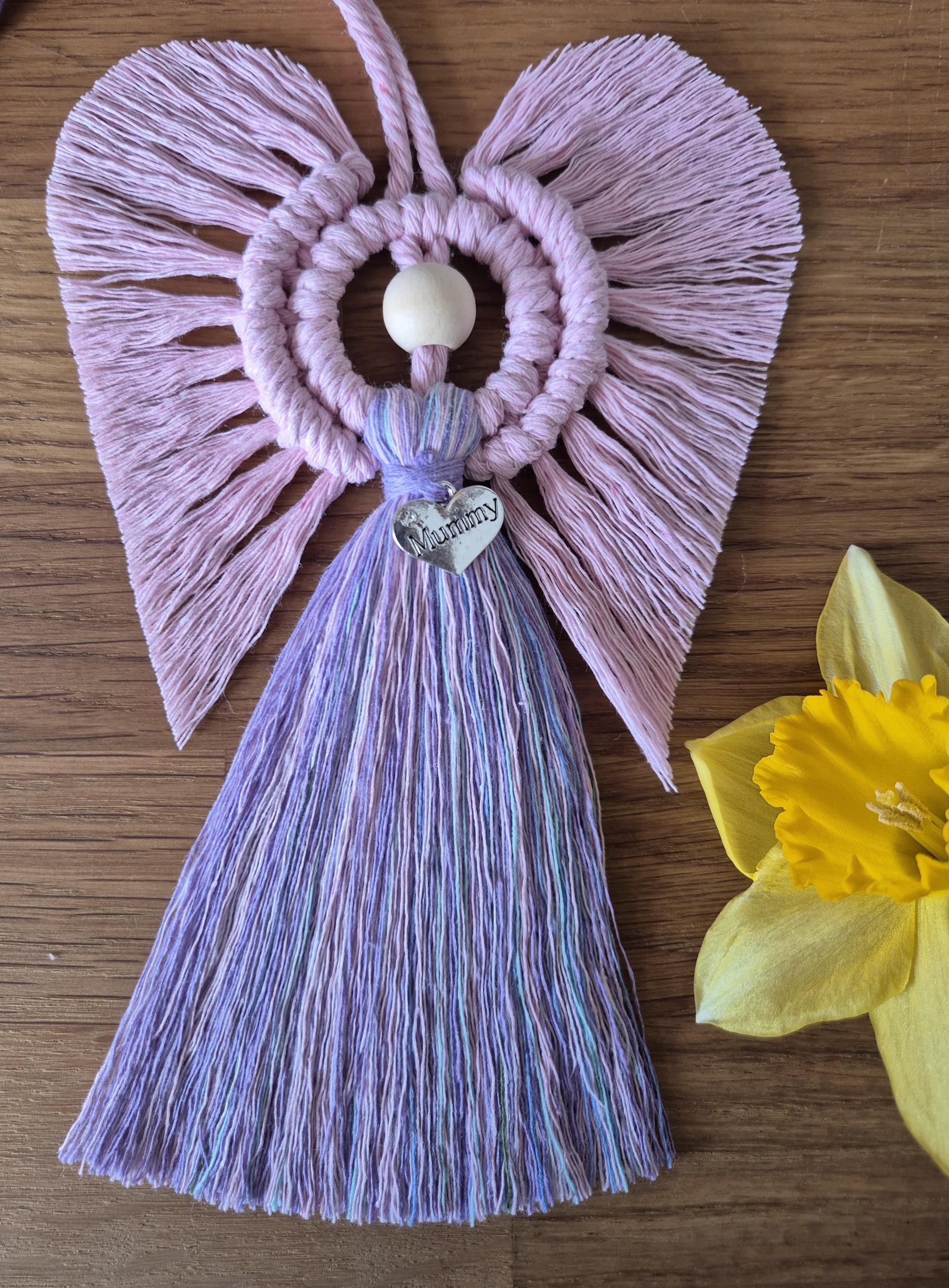 Mothers Day Macrame Angel. Gift Idea Unique for Mum Mummy Mother Mam ...